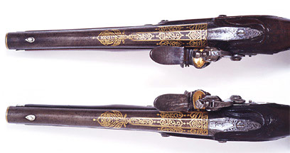Pistols made for Tipu Sultan by Sayyid Ma’sum, 1795-6 – TIGER OF MYSORE