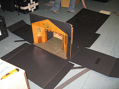 Big boxes...who would make 'em? The housing of theatre set models ...