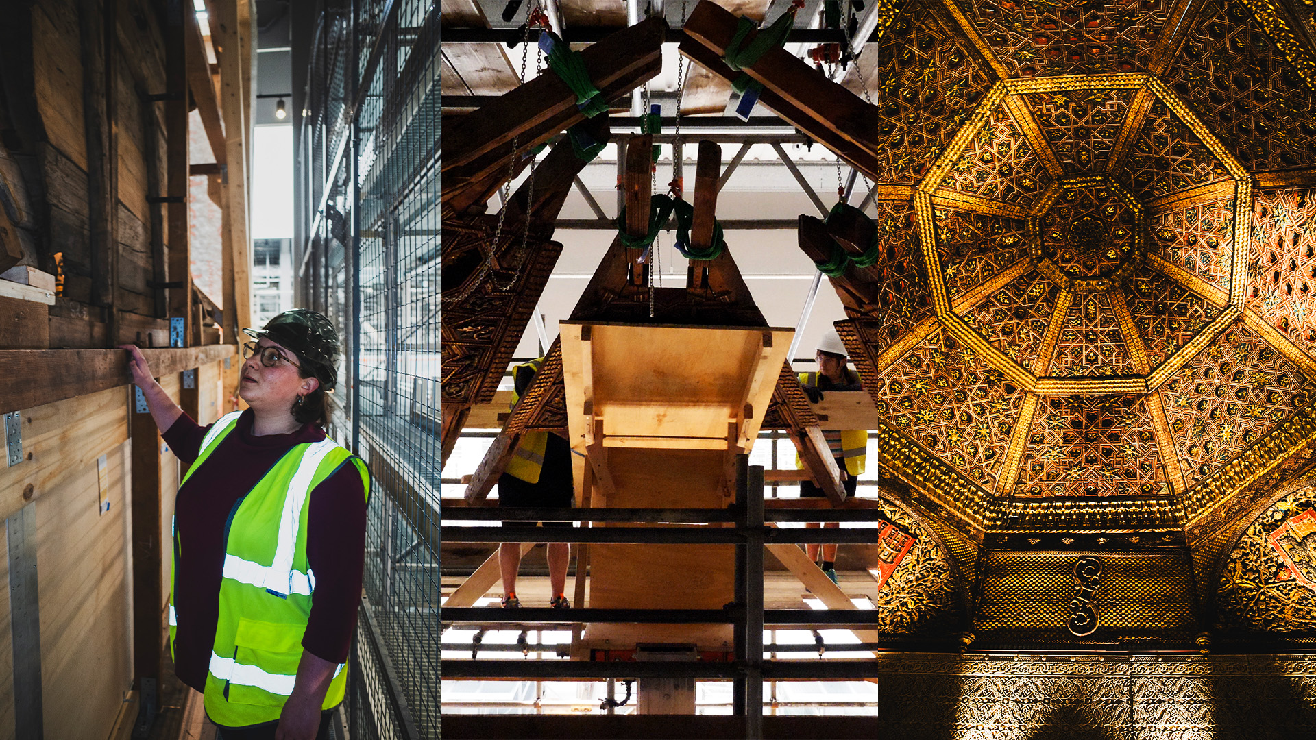 Watch: behind the scenes rebuilding a 500-year-old palace ceiling in ...