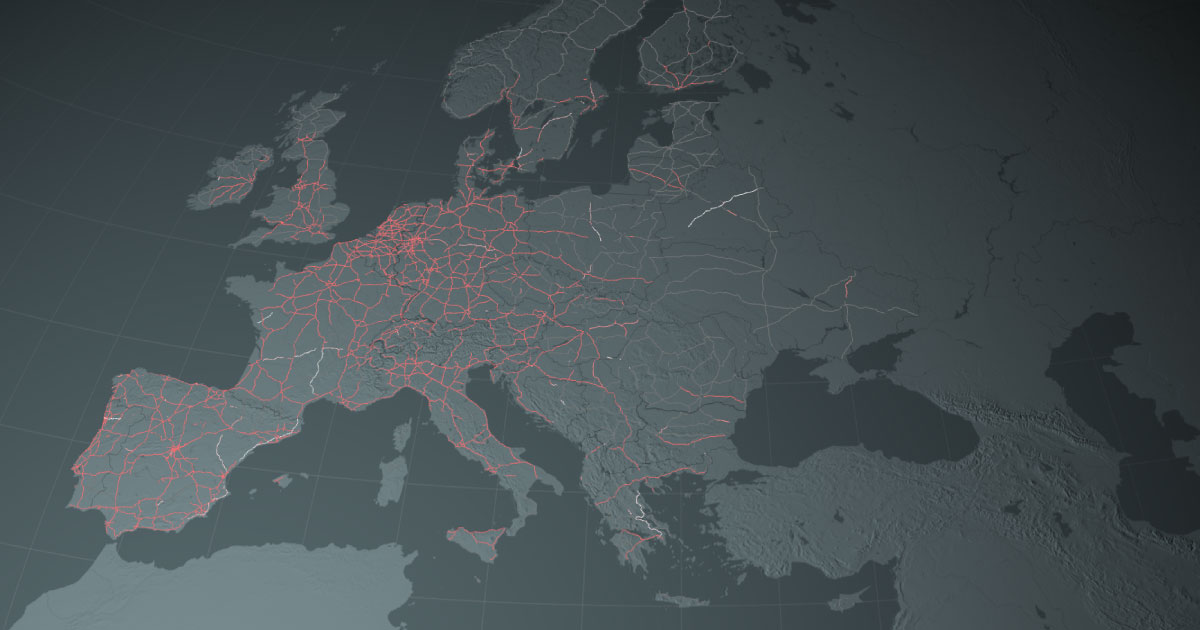 european motorways map