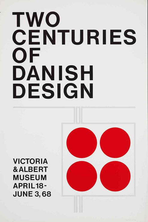 Two centuries of Danish Design exhibition poster | V&A Shop
