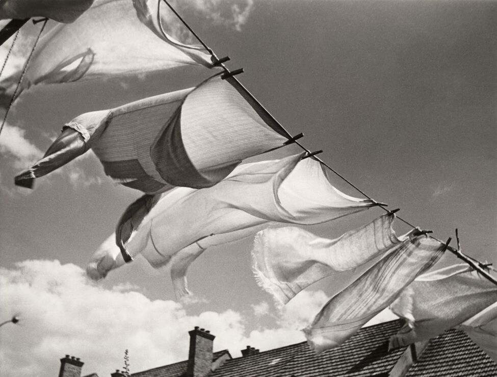 Laundry drying on a windy day | V&A Shop