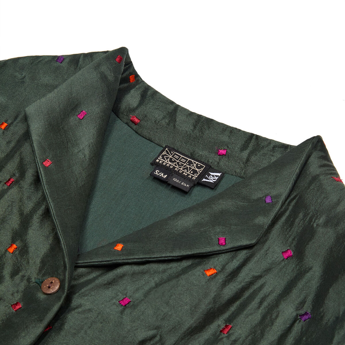 Spots embroidered silk jacket | V&A Shop