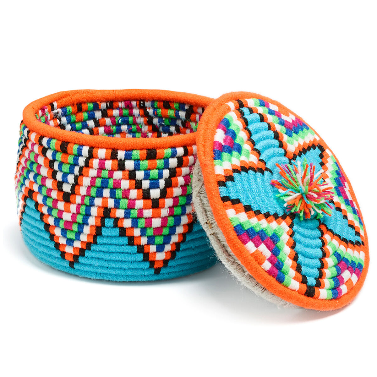 Large blue Iranian kapu basket | V&A Shop