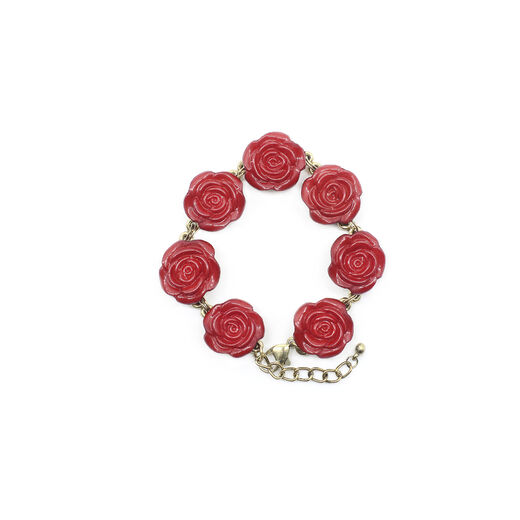 Red Rose Resin Bracelet | Glamourous Jewellery | V&A Shop