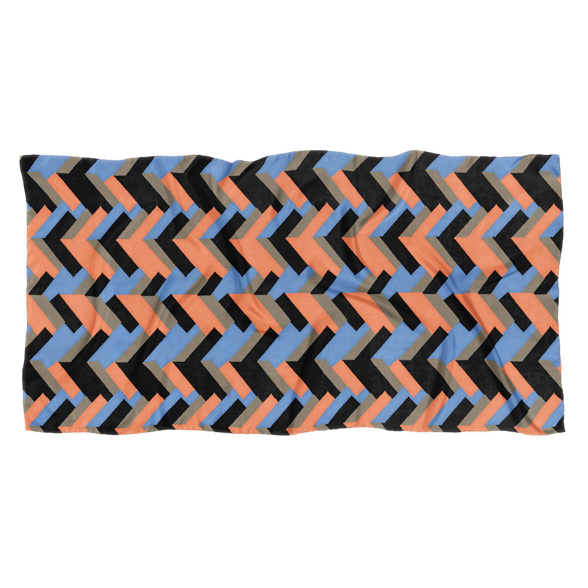 A. Garcelon orange zigzag modal scarf | Art Deco Fashion | V&A Shop
