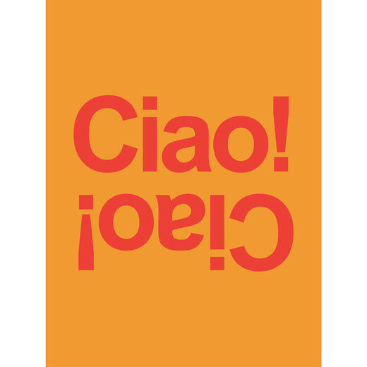 A4 Ciao! Print | Violet Studio | Typography Print | V&A Shop