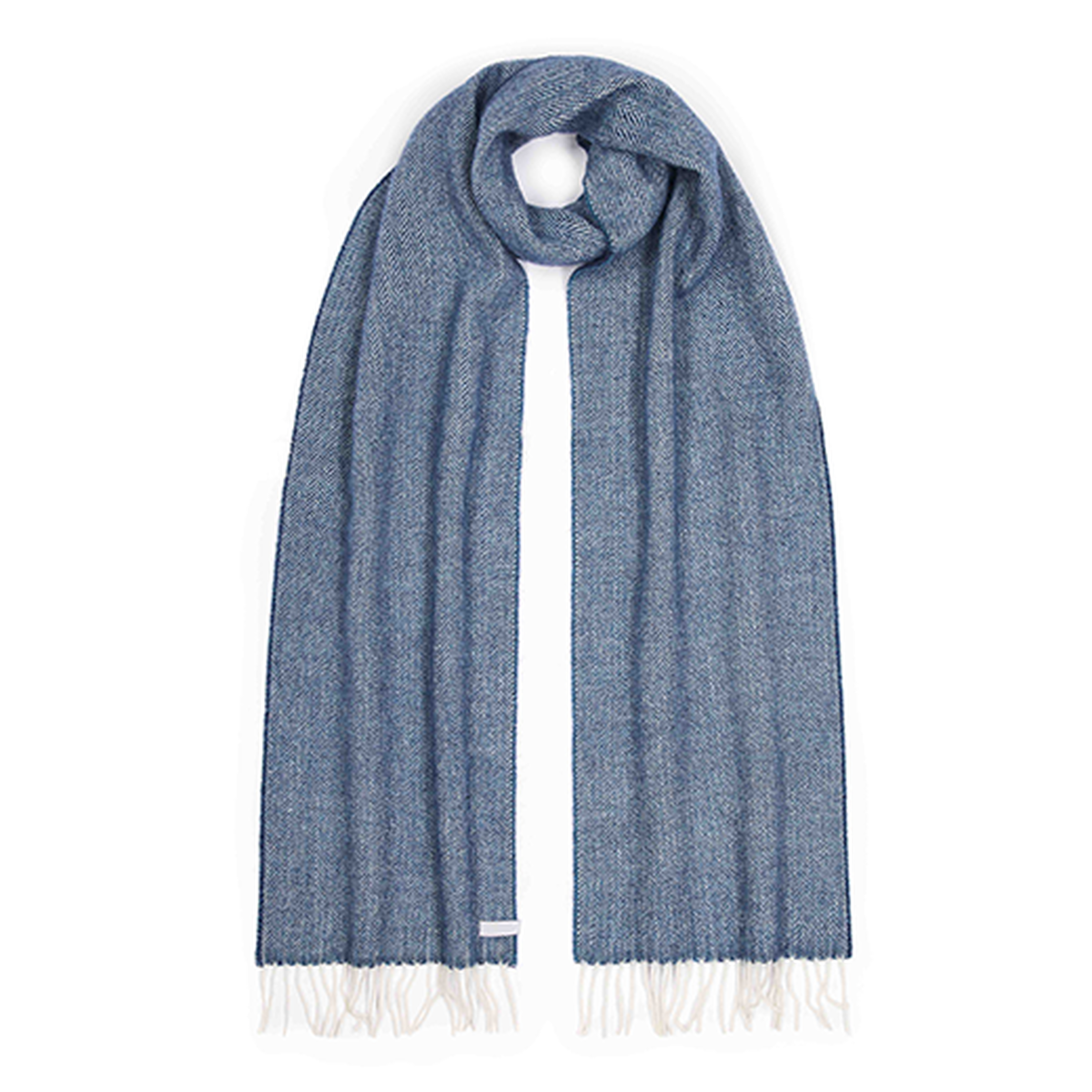 Spotted teal merino scarf | Fashion accessories | V&A Shop