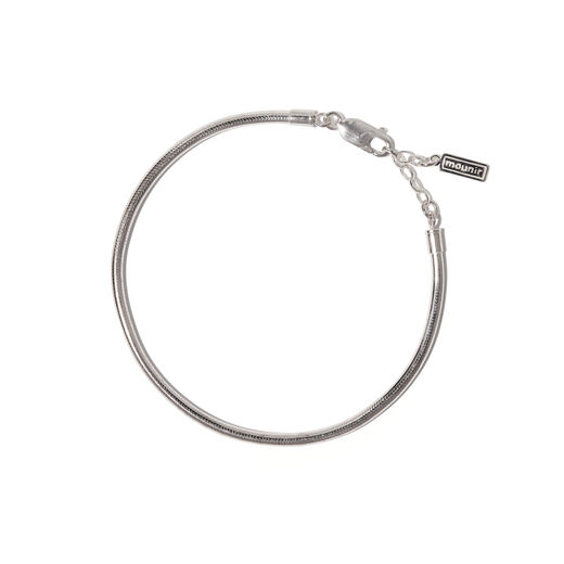 Silver snake chain bracelet by Mounir | Men's jewellery | V&A Shop
