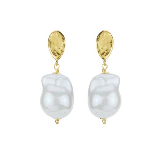 Shell Pearl Drop Earrings By Mounir | Designer Jewellery | V&A Shop