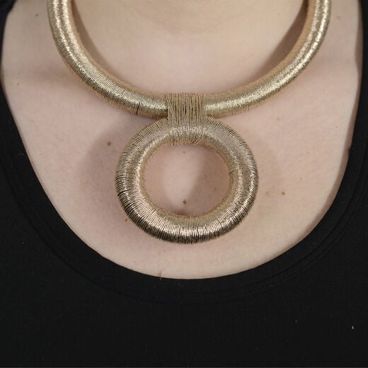 Futuristic loop necklace | Jewellery | V&A Shop | V&A Shop