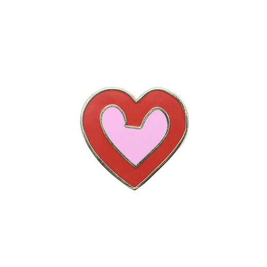 Heart-shaped Enamel Pin Badge | Fashion Accessories | V&A Shop