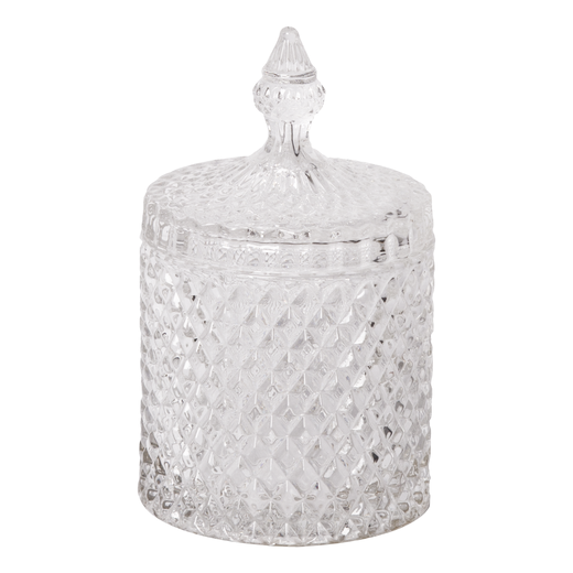 Tall Faceted Glass Trinket Jar | 1920s Style Homewares | V&A Shop