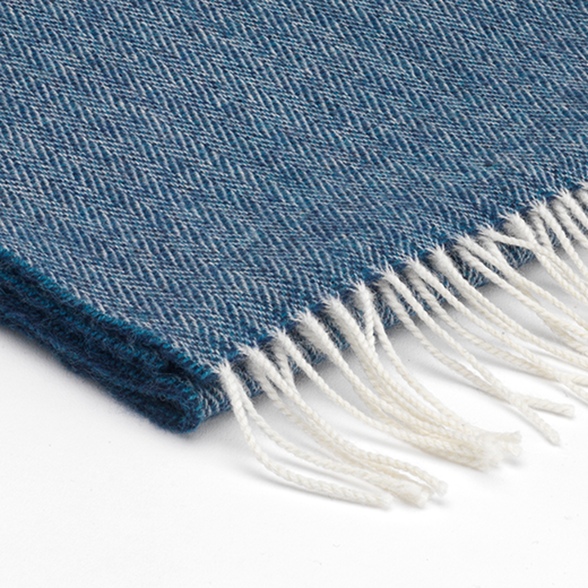 Spotted teal merino scarf | Fashion accessories | V&A Shop