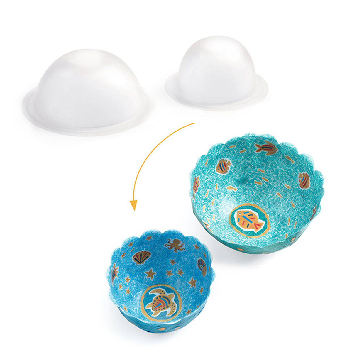 In the sea paper bowls DIY craft kit | Craft kits & activities | V&A Shop