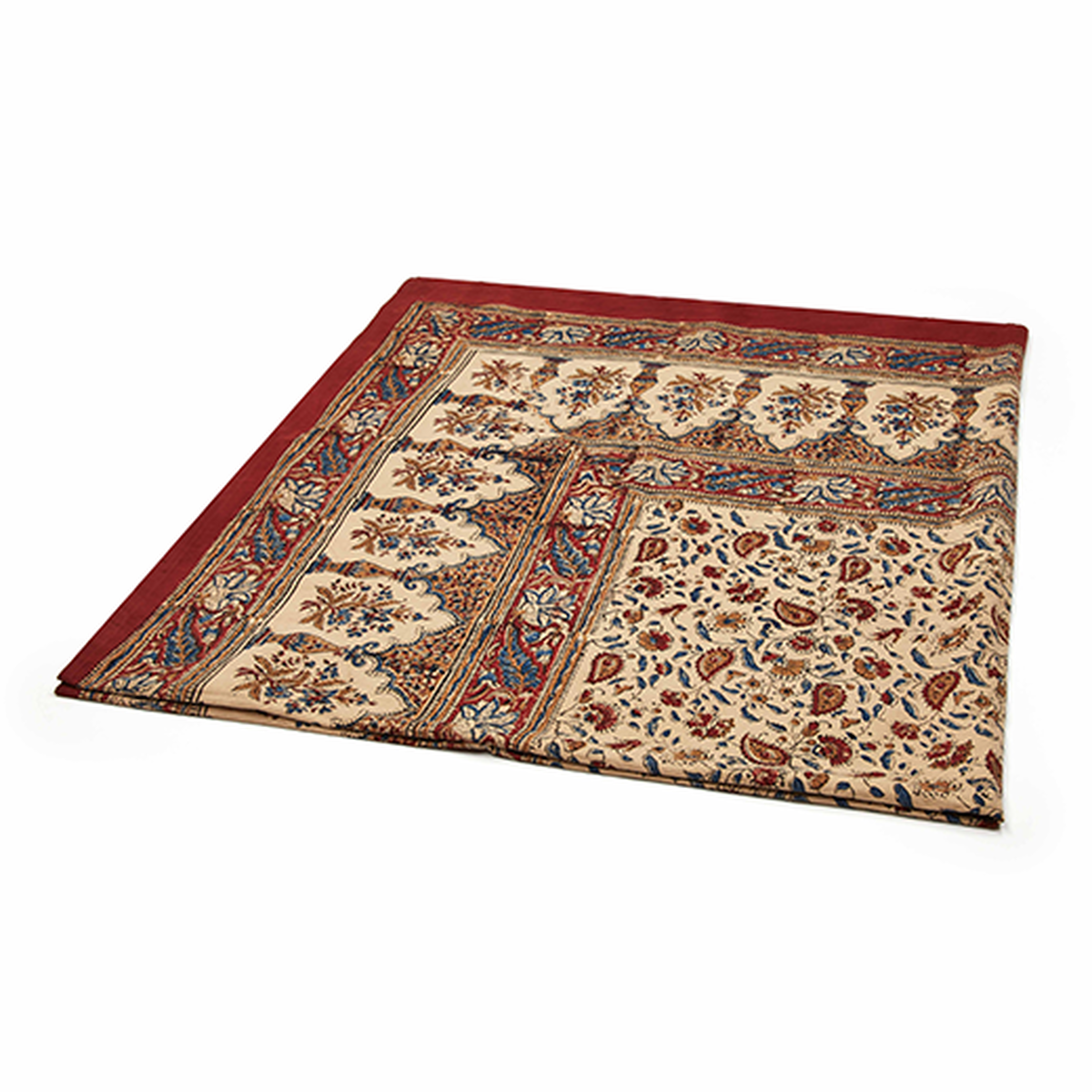 Mughal Fairtrade Red Hand-Printed Tablecloth | V&A Shop