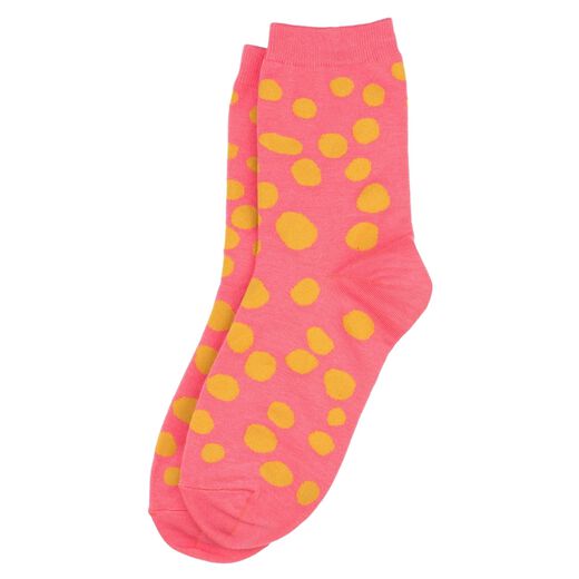 Pink and Yellow Spotted Socks | Fashion | V&A Shop