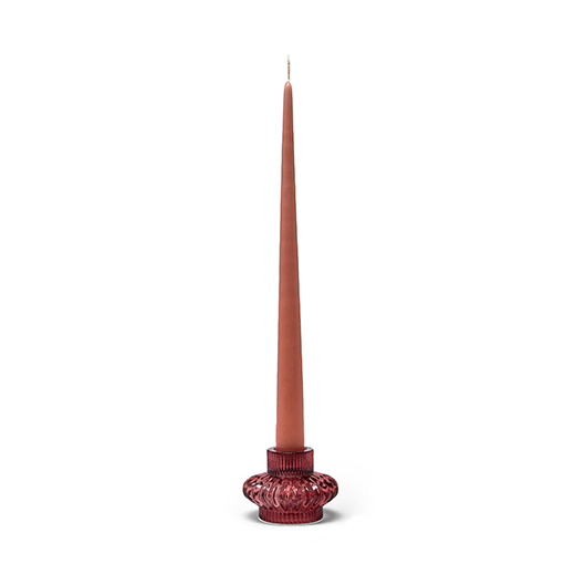Pink tapered candles & ruby holder set | Accessories & décor | V&A Shop