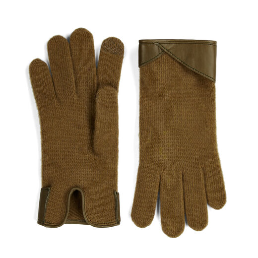Mustard and olive gloves by Santacana | Fashion accessories | V&A Shop