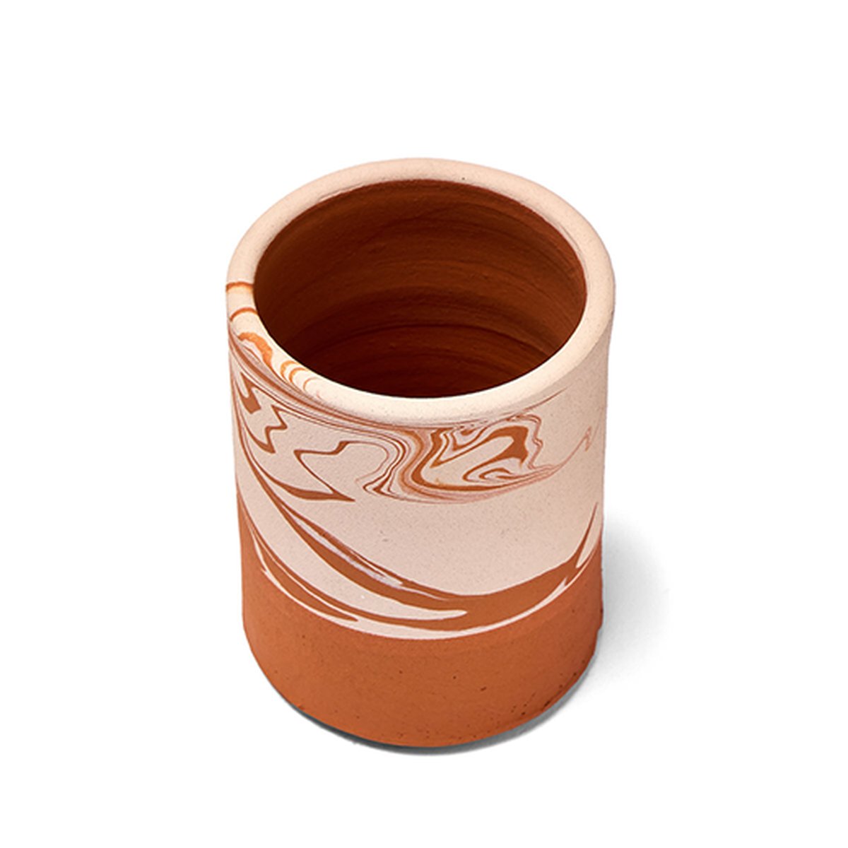 Terracotta marbled beaker | Homeware | V&A Shop