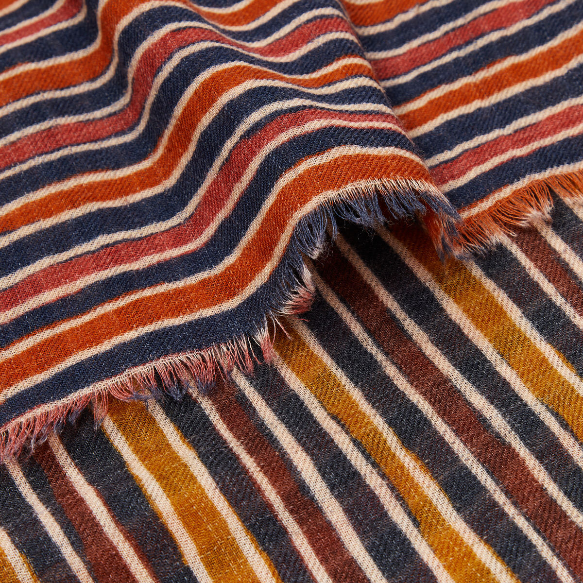 Yellow and orange striped wool scarf | Fashion accessories | V&A Shop ...