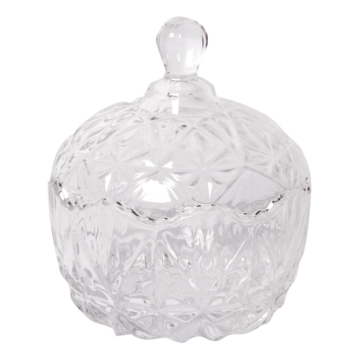 Round Faceted Glass Trinket Jar | 1920s Style Homewares | V&A Shop