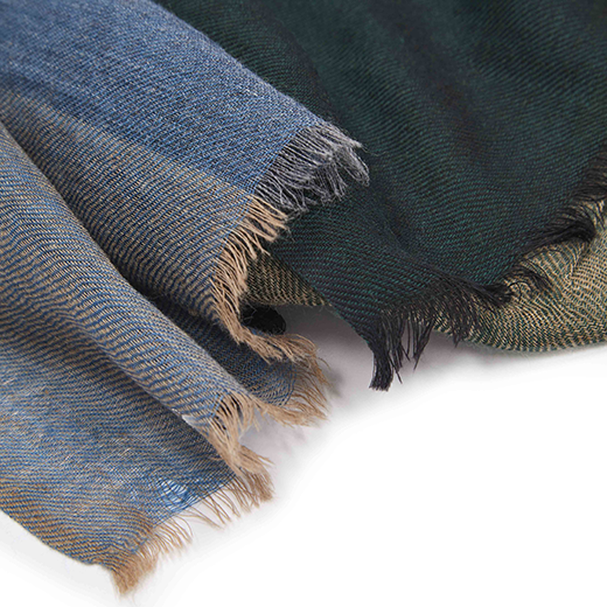 Blue and green plaid wool scarf | Fashion accessories | V&A Shop