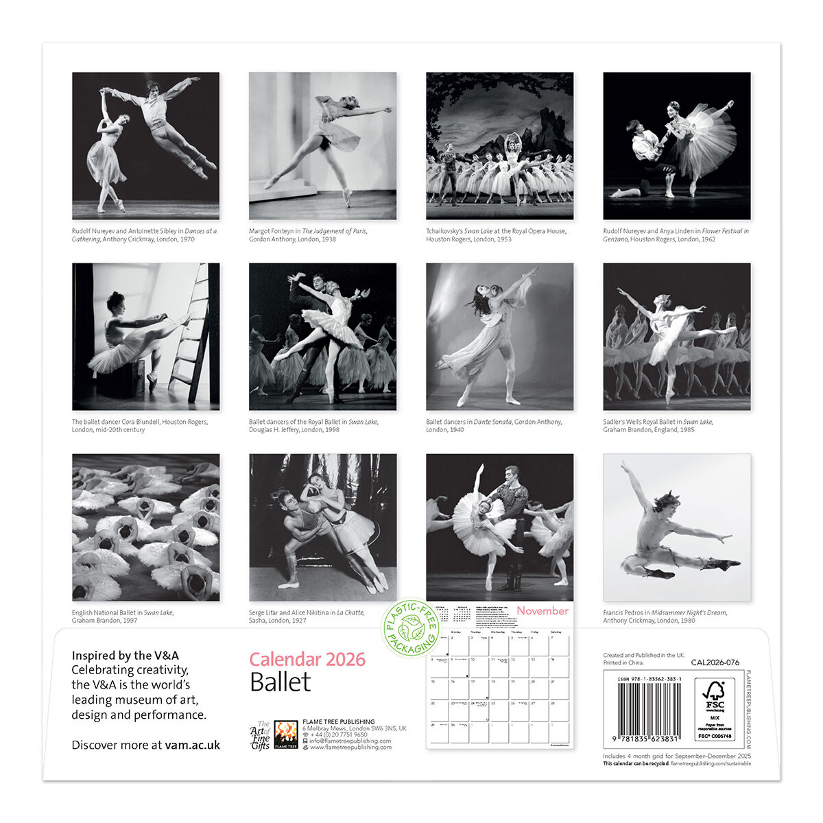 Ballet 2026 calendar | V&A calendars | V&A Shop