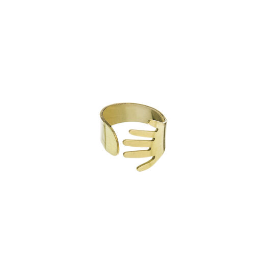 Brass hand ring by Sibilia | Jewellery | V&A Shop