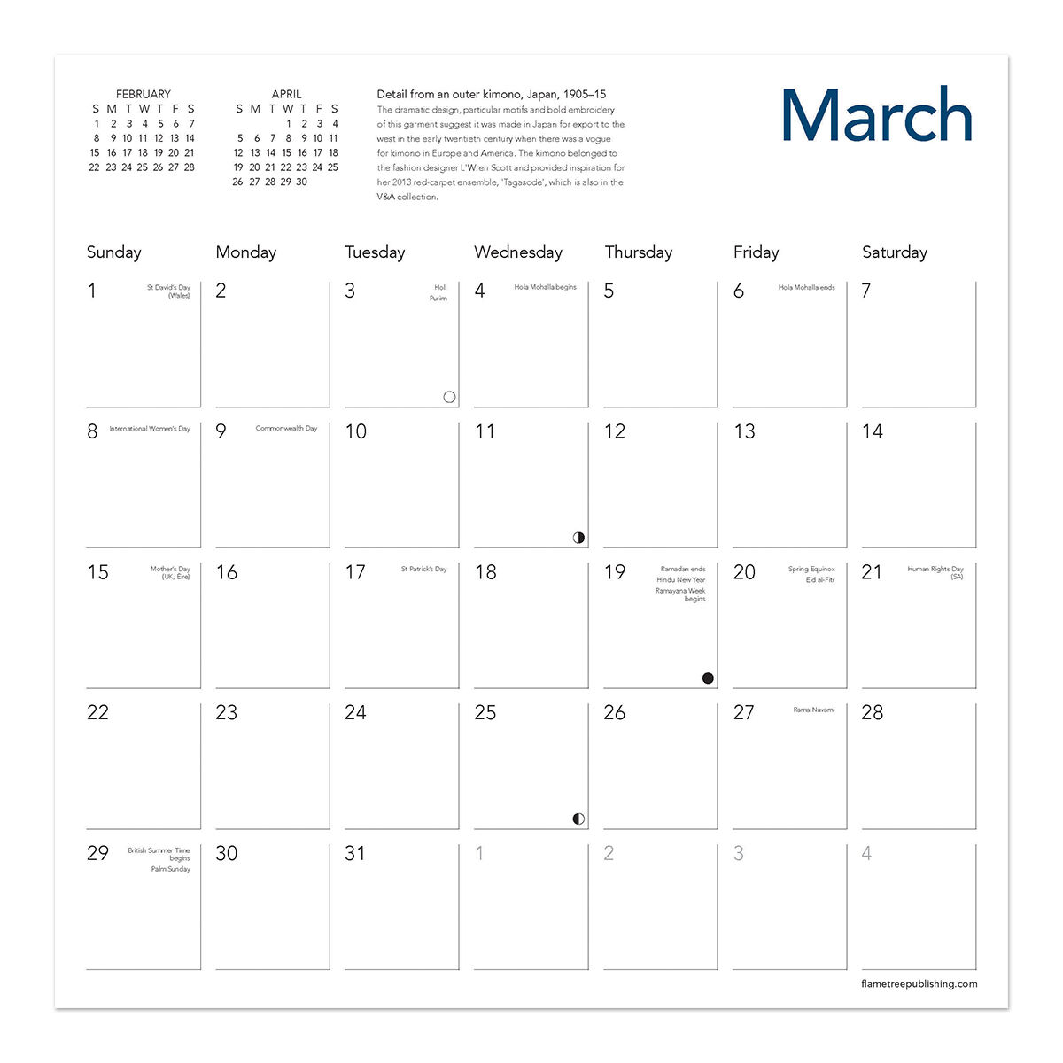 Kimono Textiles 2026 calendar | V&A calendars | V&A Shop