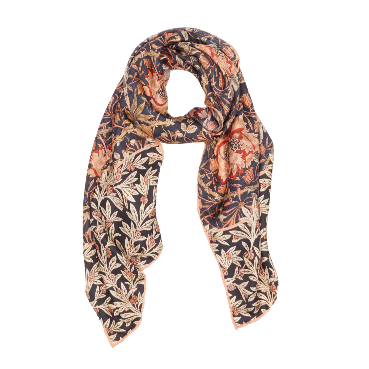 William Morris Honeysuckle Print Silk Scarf | Fashion Accessories | V&A ...