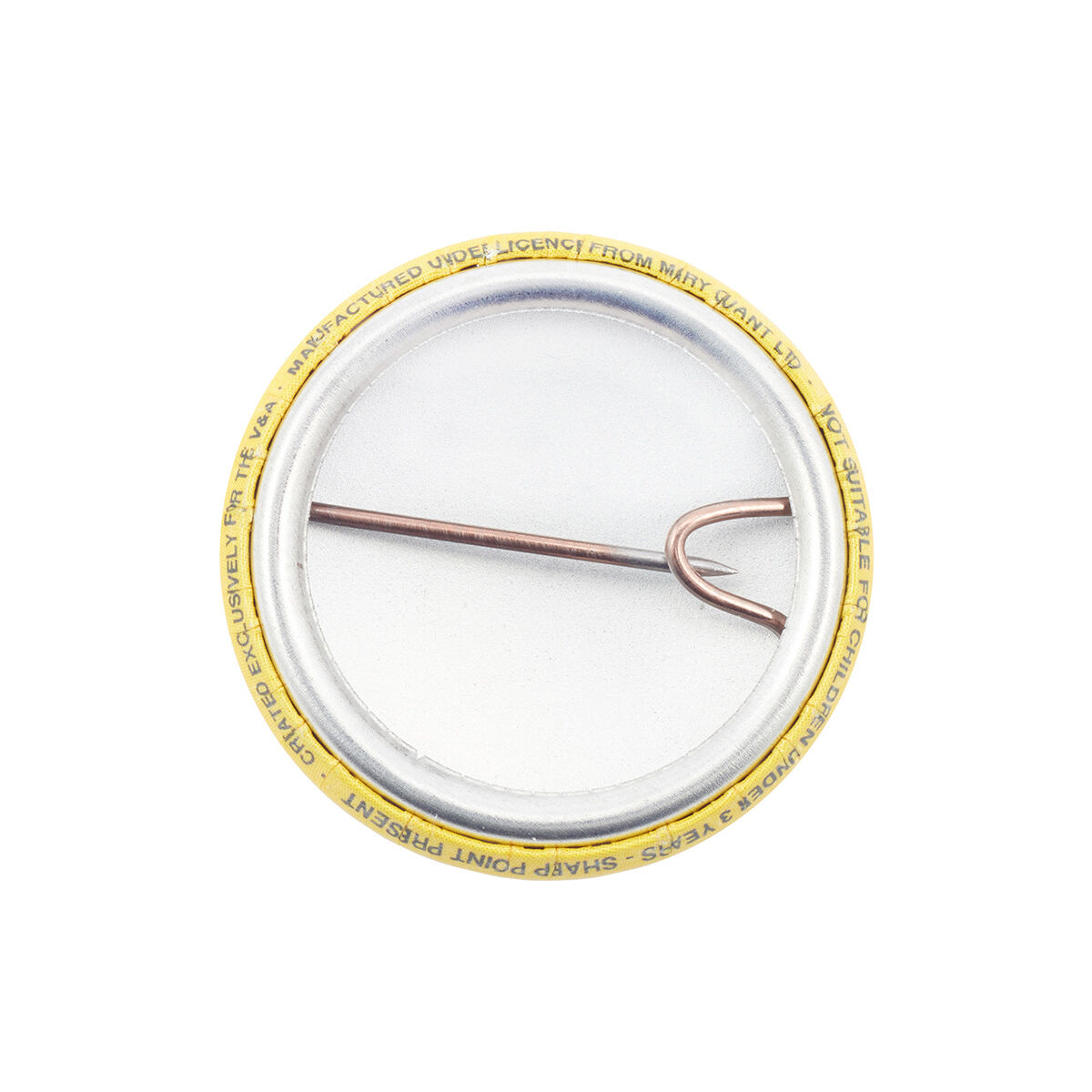 Mary Quant Yellow Daisy Button Badge | V&A Shop