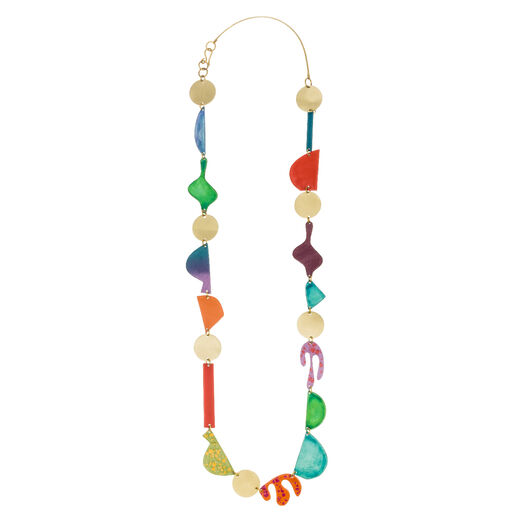 Multicoloured Memphis necklace by Sibilia | Jewellery | V&A Shop