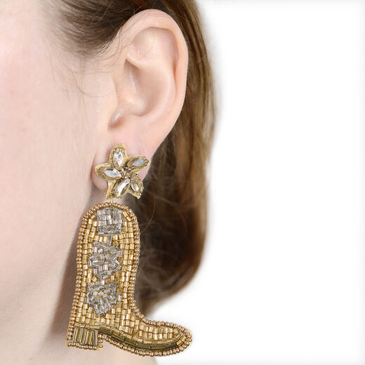 Cowboy boot earrings | Jewellery | V&A Shop | V&A Shop